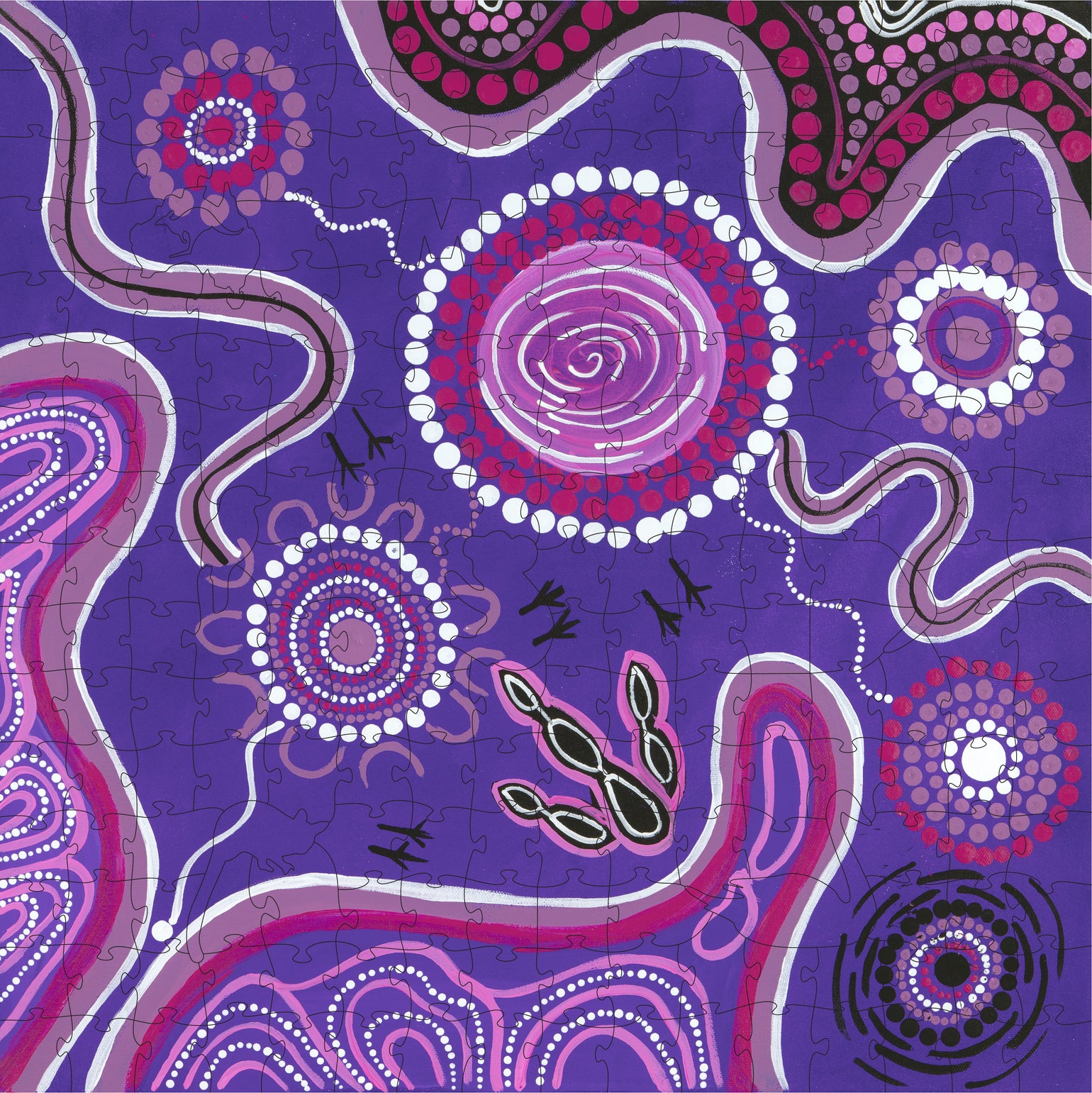 Kevin's, Noongar Six Seasons - 'Djilba' - 4.5mm Wooden Jigsaw Puzzle ...