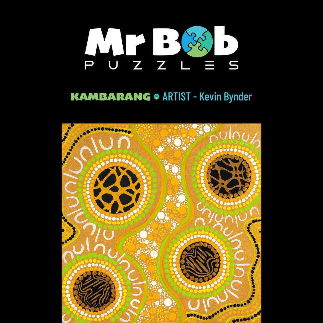 Kevin's, Noongar Six Seasons - 'Kambarang' - 4.5mm Wooden Jigsaw Puzzl ...